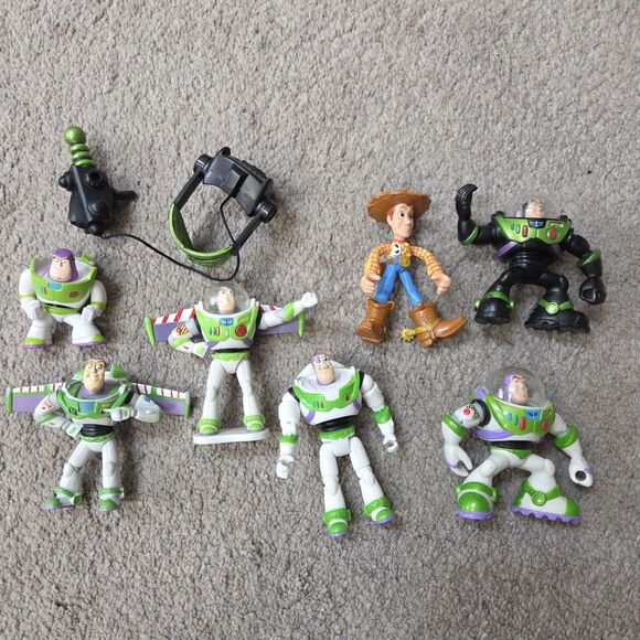 Disney | Toys | Disney Pixar Toy Story Buzz Lightyear Woody Figures 8 ...